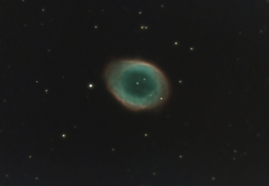 zwei Planetarische Nebel, NGC 7027 und NGC 6826 - im lucky imaging mode ...